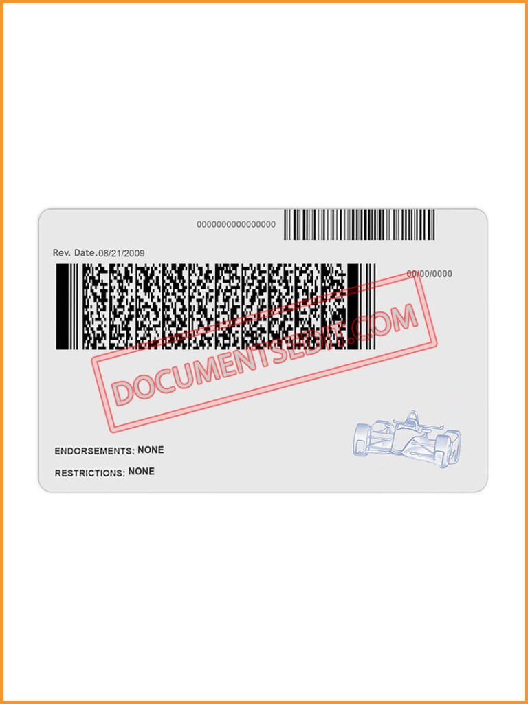 Indiana Driver License PSD Template - Documents Edit