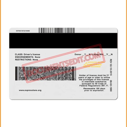 Louisiana Driver License PSD Template - Documents Edit
