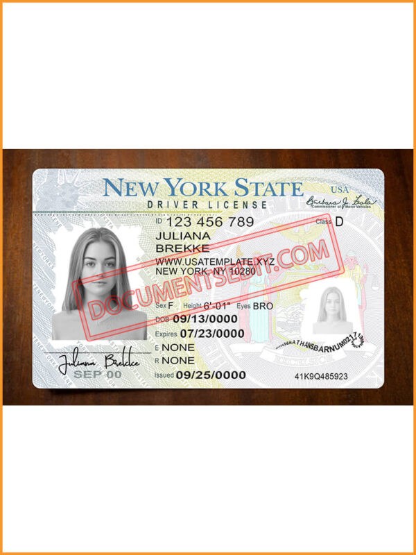 New York Driving License Template - Documents Edit