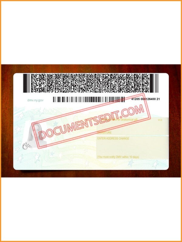 New York Driving License Template - Documents Edit