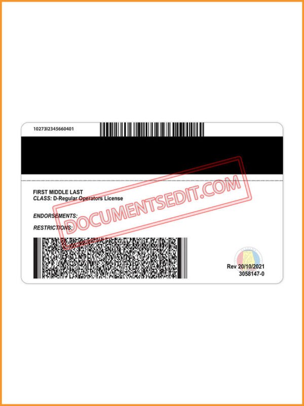 Alabama Driving License PSD Template (V1) - Documents Edit