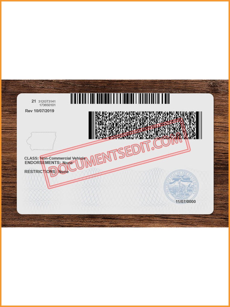 Lowa Driving License Template New - Documents Edit