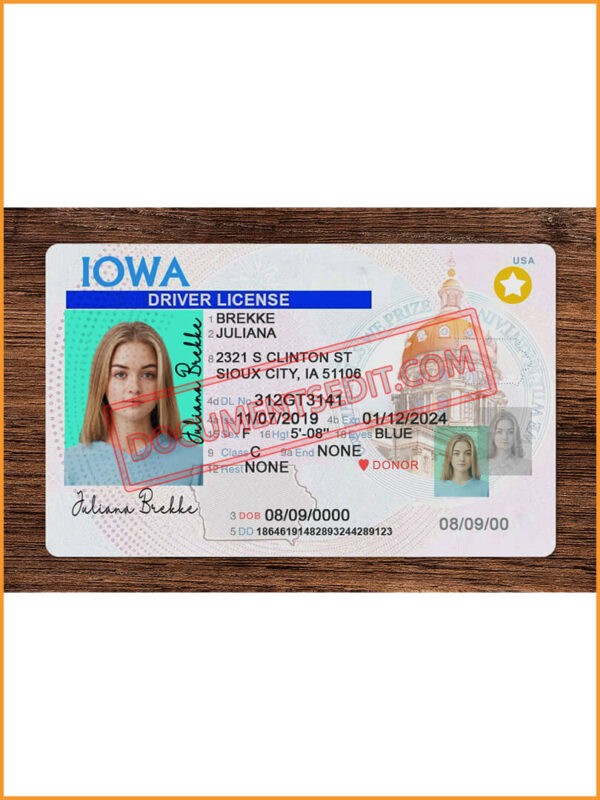 Lowa Driving License Template New - Documents Edit