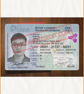 Canada Driver License - Documents Edit