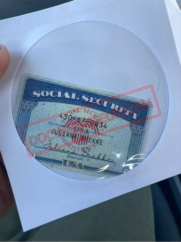 Social Security Card Template 52 - Documents Edit