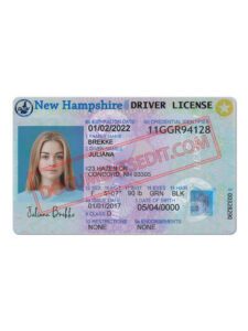 New Hampshire Driver License PSD Template - Documents Edit