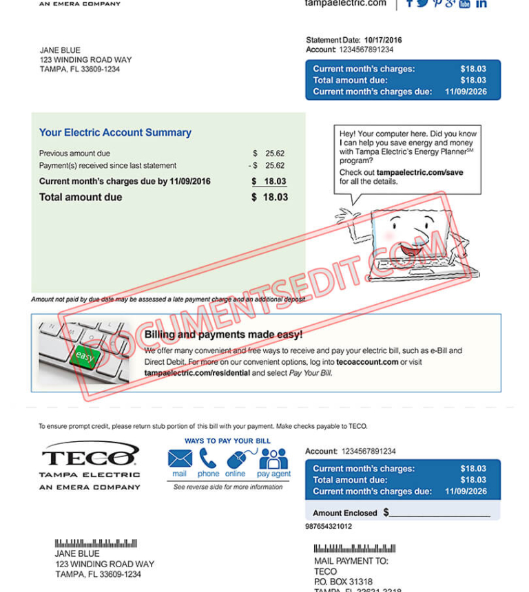 Utility Bill | AT&T | Wireless Statement - Documents Edit Utility Bill | AT&T | Wireless Statement - Documents Edit