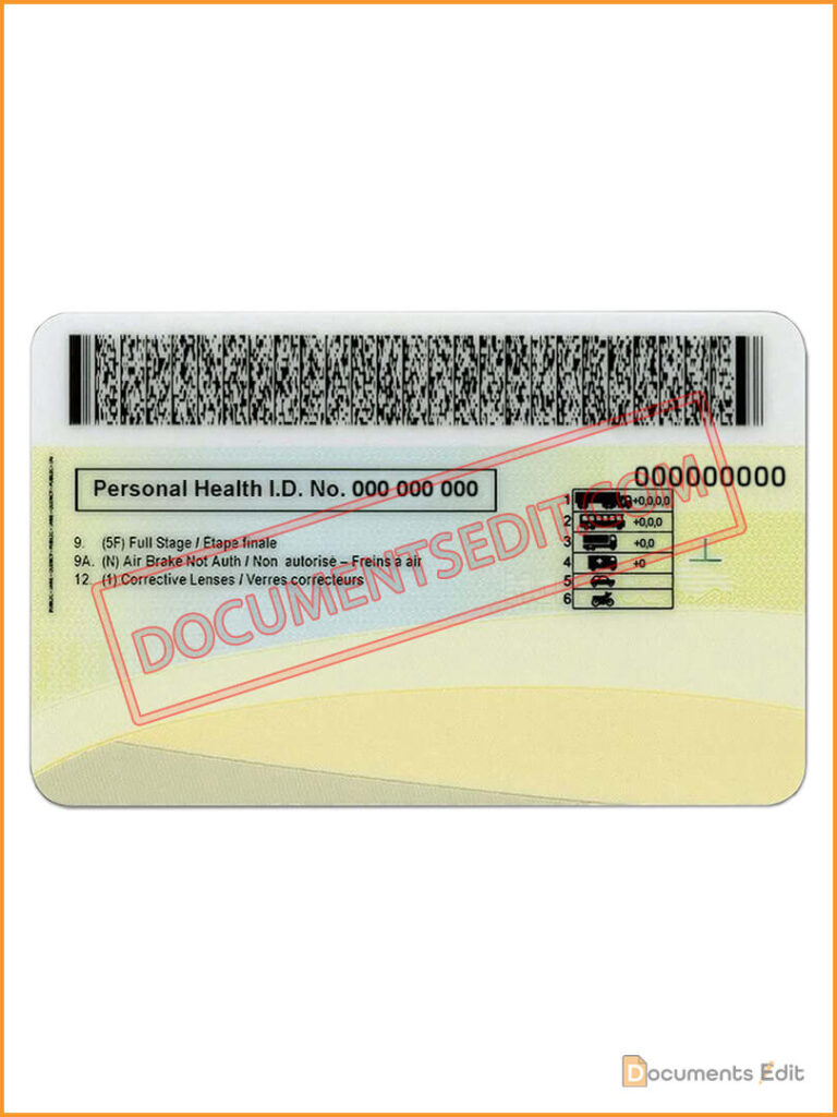 Manitoba Driving License PSD Template - Documents Edit