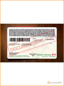 Saskatchewan Driving License PSD Template - Documents Edit